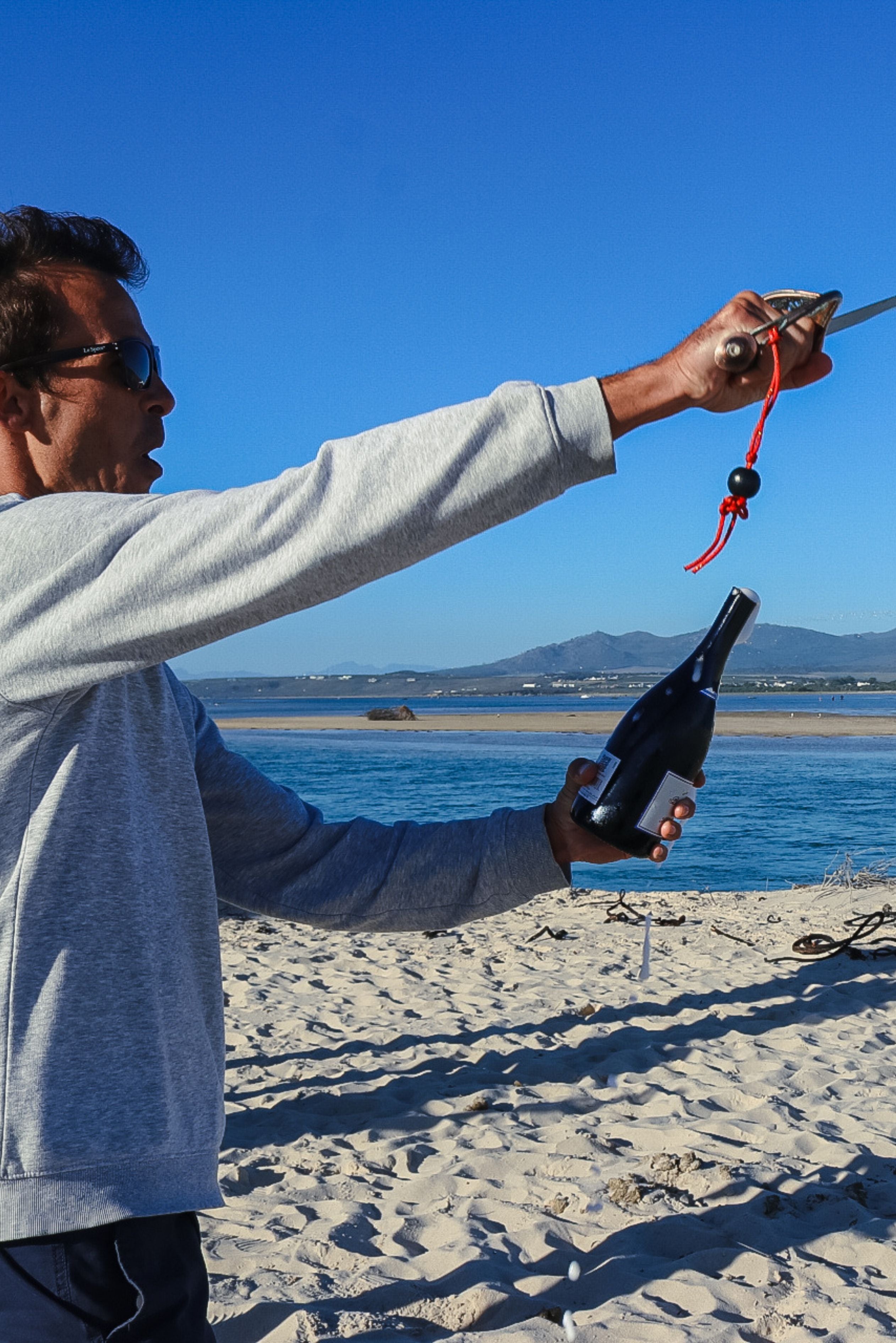 Traditional Sabrage Experience - Cuvée 58 – Benguela Cove Lagoon Wine ...